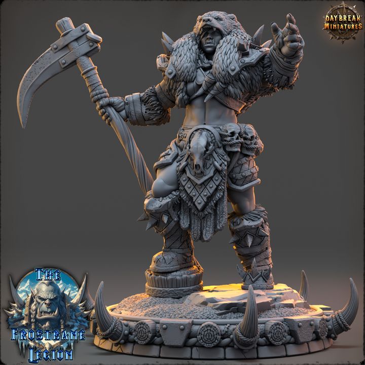 3D Printable Vhala the Crimson Howler - The Frostbane Legion by ...