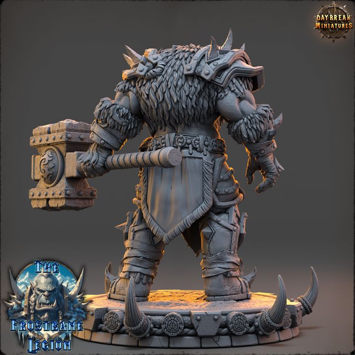 3D Printable Vorgath Icefang - The Frostbane Legion by Daybreak Miniatures