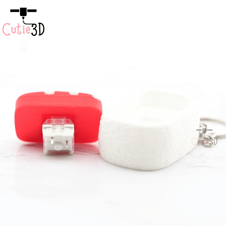 3D Printable Cutie3D Keycap Fidget Clicker Sushi Keychain - Cute ...