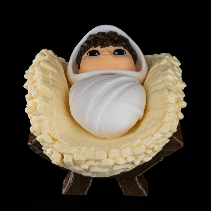 3D Printable Baby Jesus by Stlflix