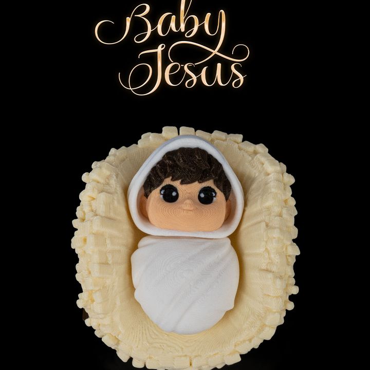 3D Printable Baby Jesus by Stlflix