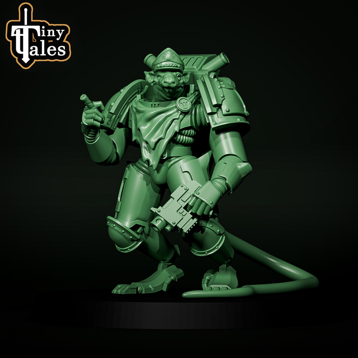 3D Printable Rat Marine - "Admiral Blight" by Tiny Tales