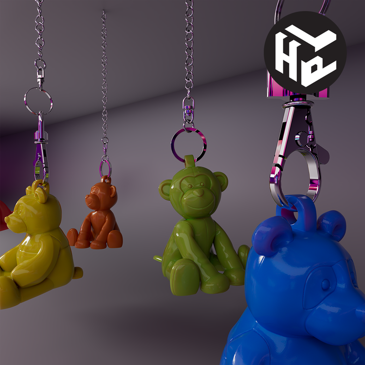 3D Printable Wild Buddies Keychain by Andranik Terzyan