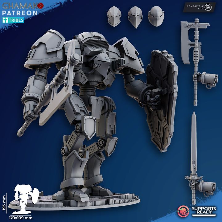 3D Printable Guardian Titan by Ghamak