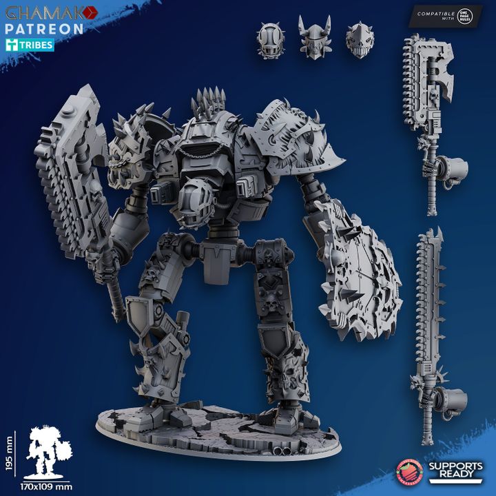 3D Printable Impaler Titan by Ghamak