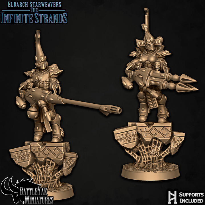 3D Printable Strand Walker Ranged Combat Pack by Battle Yak Miniatures