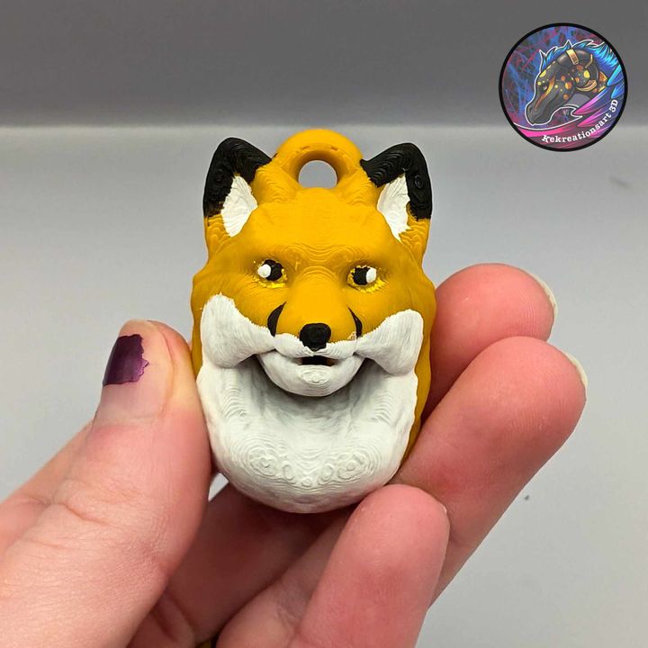 3D Printable Fox Finger Puppet by Kirsten M