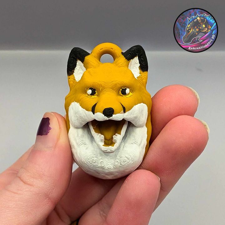 3D Printable Fox Finger Puppet by Kirsten M