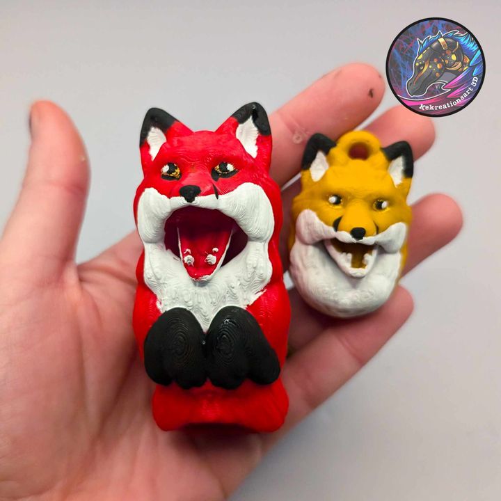 3D Printable Fox Finger Puppet by Kirsten M