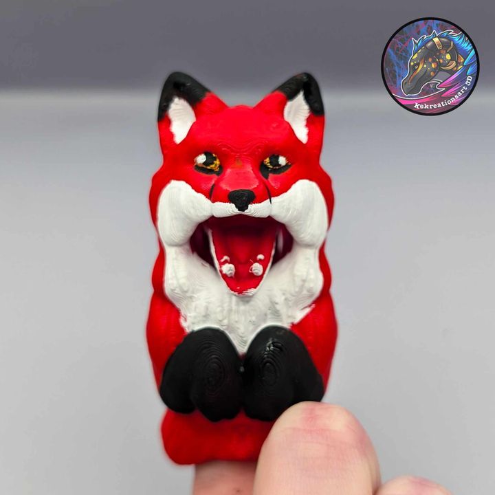 3D Printable Fox Finger Puppet by Kirsten M