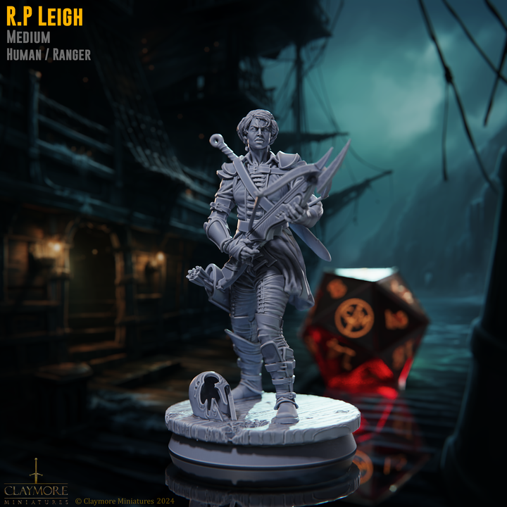 3D Printable R.P Leigh by Claymore Miniatures