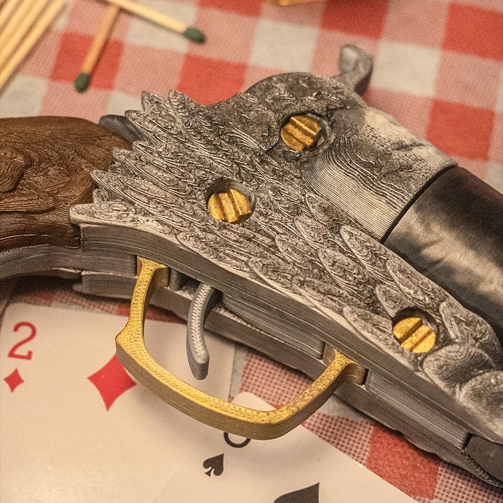 3D Printable Colt Army Model 1860 by Stlflix