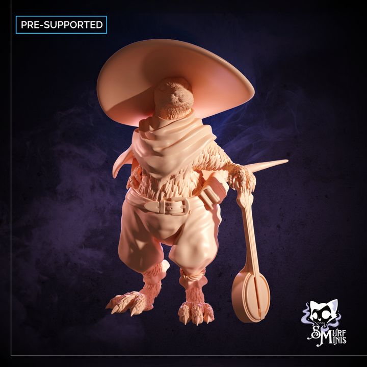 3D Printable Mouse Bard - C by Smurf Minis