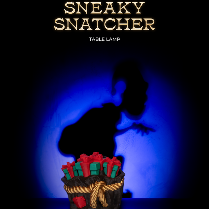 3D Printable Sneaky Snatcher Table Lamp by Stlflix