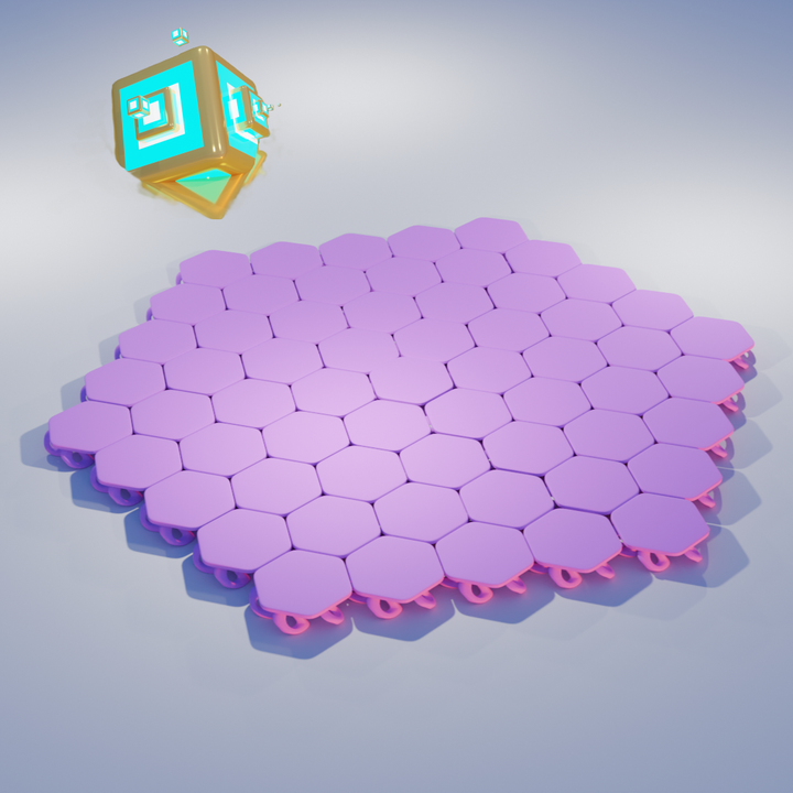 3D Printable Hexagons armor by oz tzemach