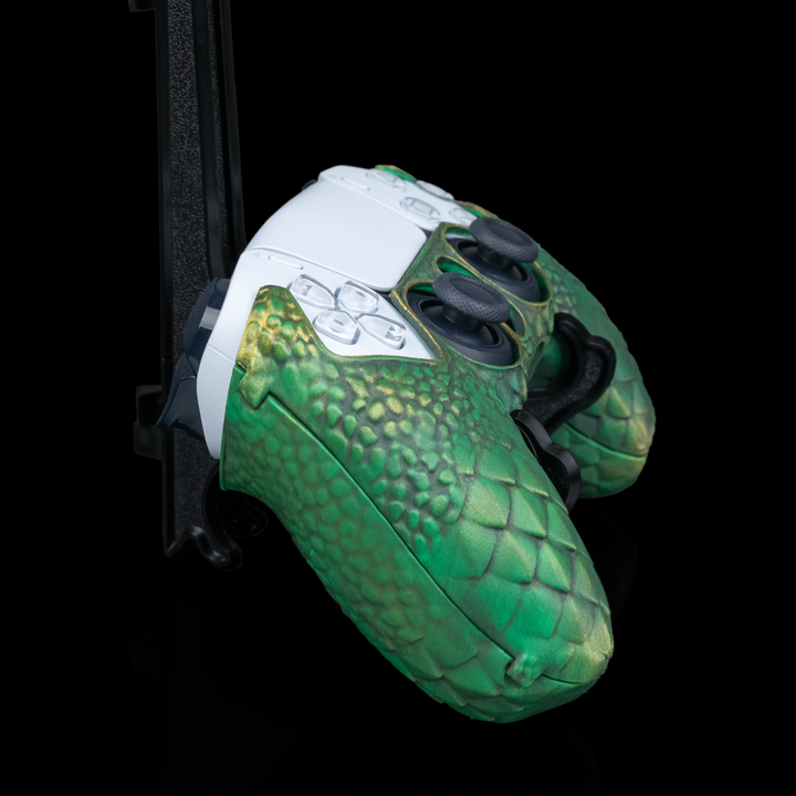 3D Printable Dragonscale Controller Cover by Stlflix