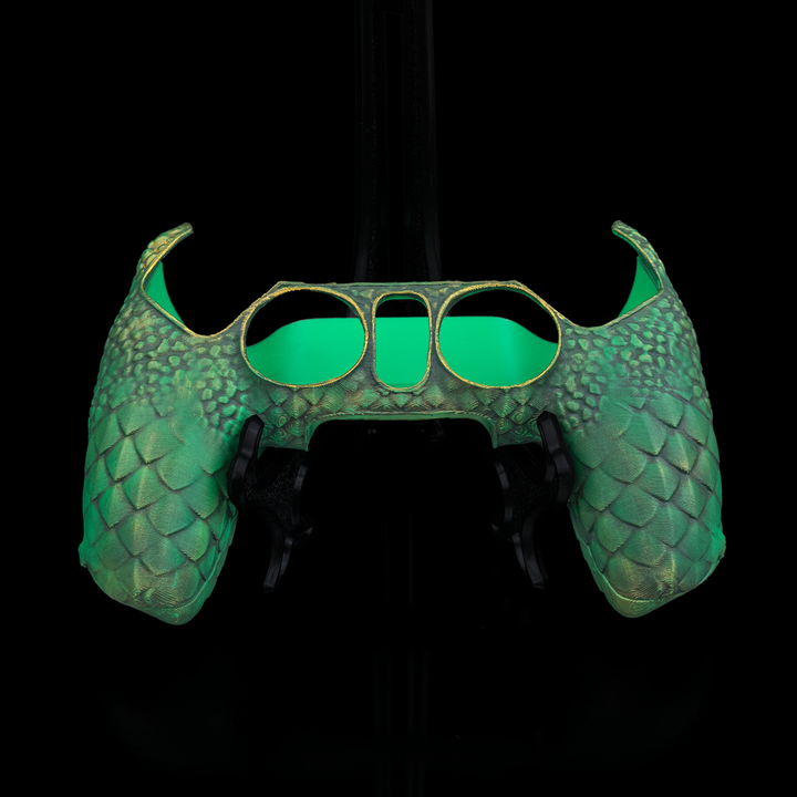 3D Printable Dragonscale Controller Cover by Stlflix