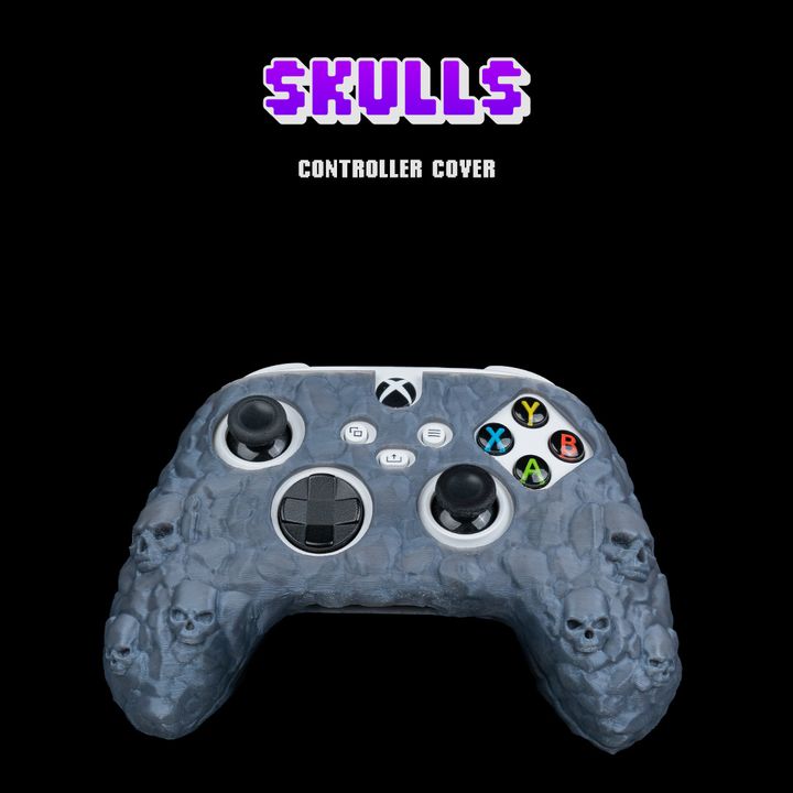 3D Printable Skulls Controller Cover by Stlflix