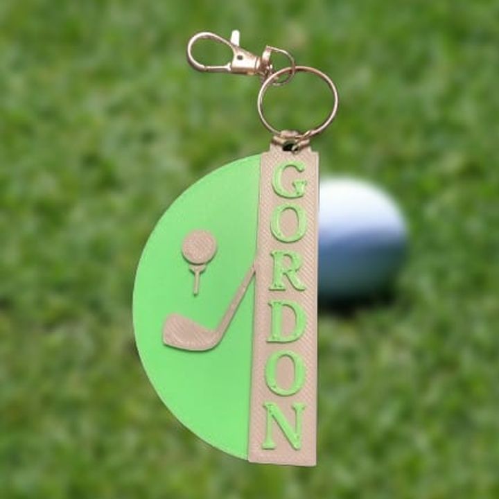 3D Printable Golf Bag Tag by Brianna N.