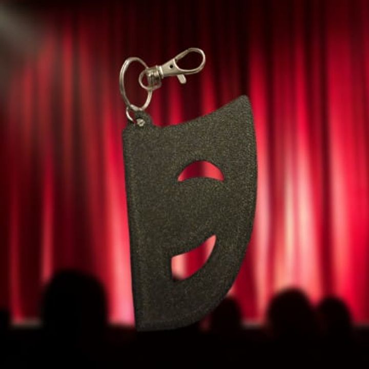 3D Printable Drama Bag Tag by Brianna N.
