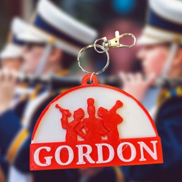3D Printable Marching Band Bag Tag by Brianna N.
