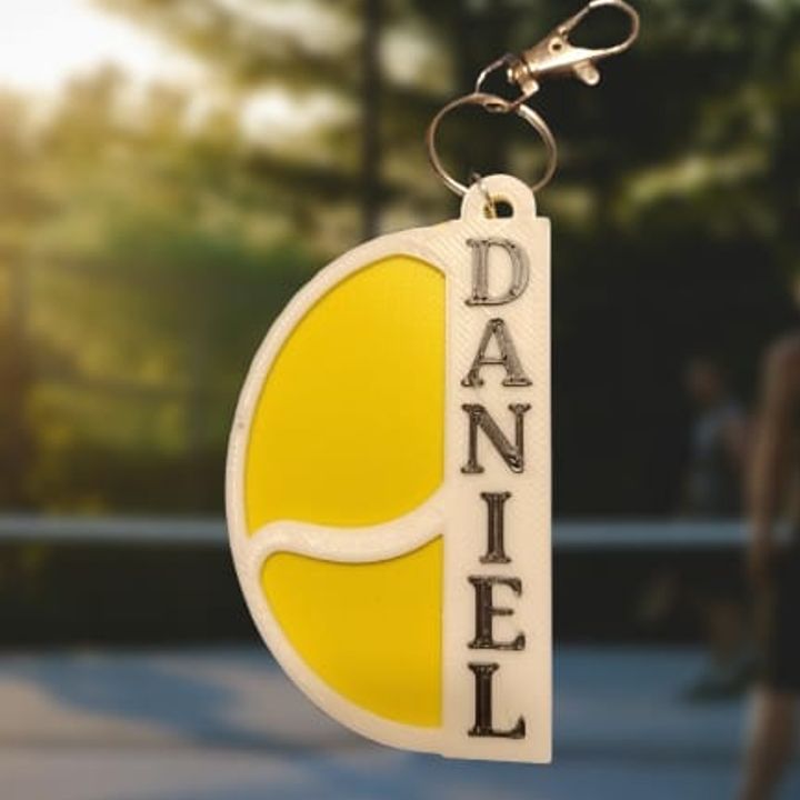 3D Printable Tennis Bag Tag by Brianna N.