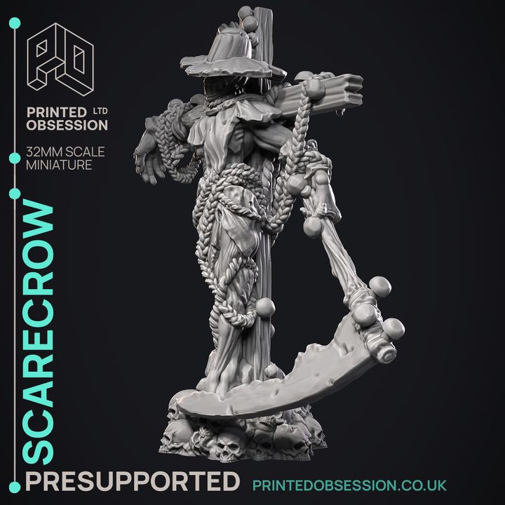 3D Printable Scarecrow - Undead Monster - Halloween Creature ...