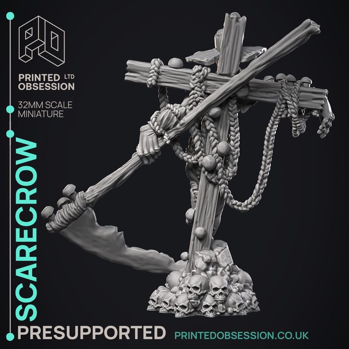 3D Printable Scarecrow - Undead Monster - Halloween Creature ...