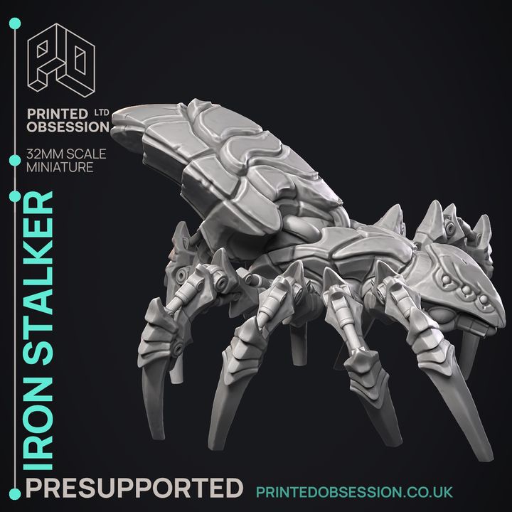 3D Printable Iron Stalker - Construct - PRESUPPORTED - Illustrated and ...