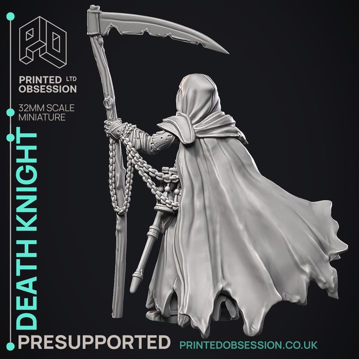 3D Printable Death Knight - Undead NPC - PRESUPPORTED - Illustrated and ...