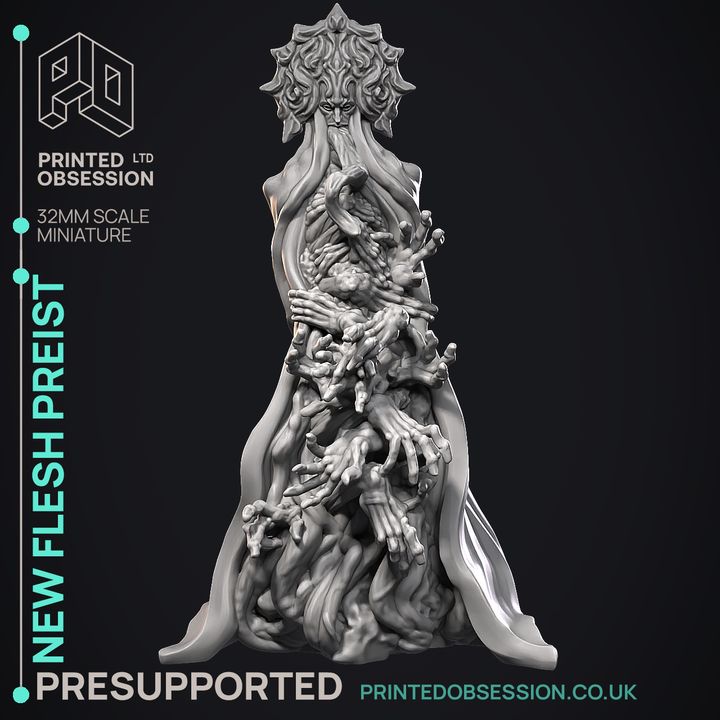 3D Printable New Flesh Preist - Horror Monster - PRESUPPORTED ...