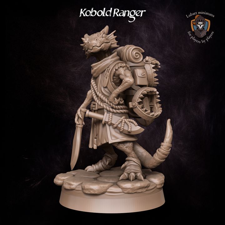3D Printable Kobold Ranger by Lubart Miniatures
