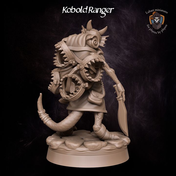 3D Printable Kobold Ranger by Lubart Miniatures