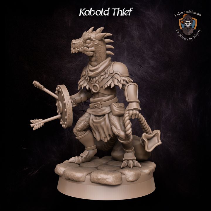 3D Printable Kobold Thief by Lubart Miniatures