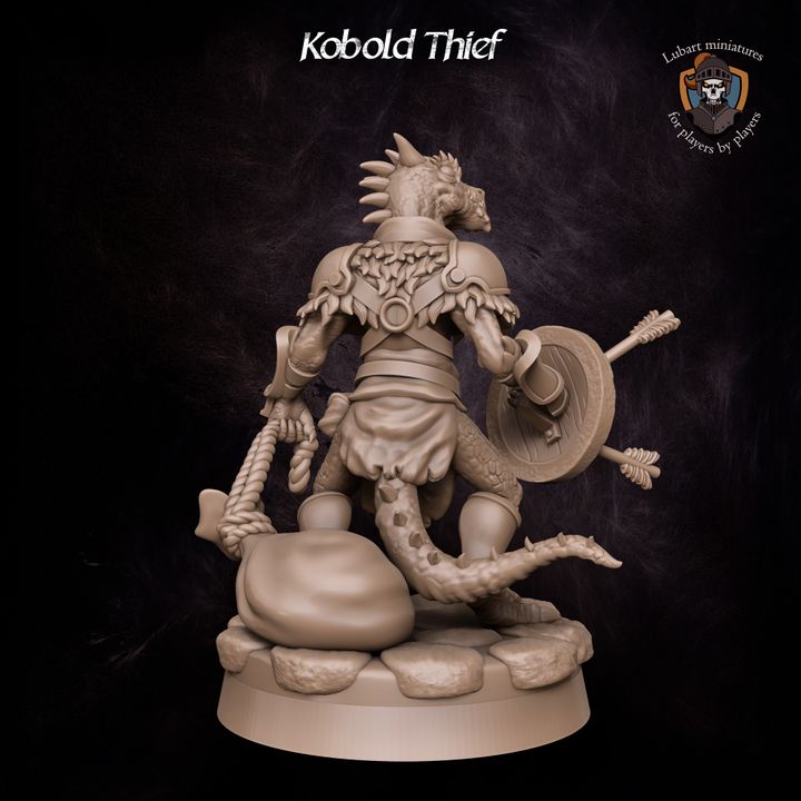 3D Printable Kobold Thief by Lubart Miniatures