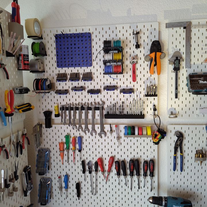 3D Printable IKEA Skadis tool mounts, tool holder, tool organizer by ...