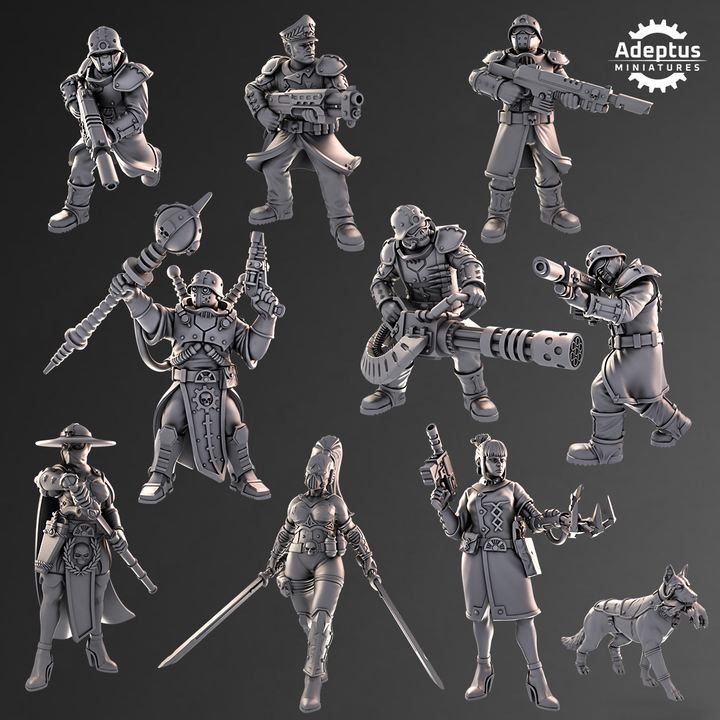3D Printable Kill Squad. Mercenary Syndicate by Adeptus Miniatures