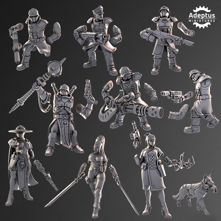 3D Printable Kill Squad. Mercenary Syndicate by Adeptus Miniatures