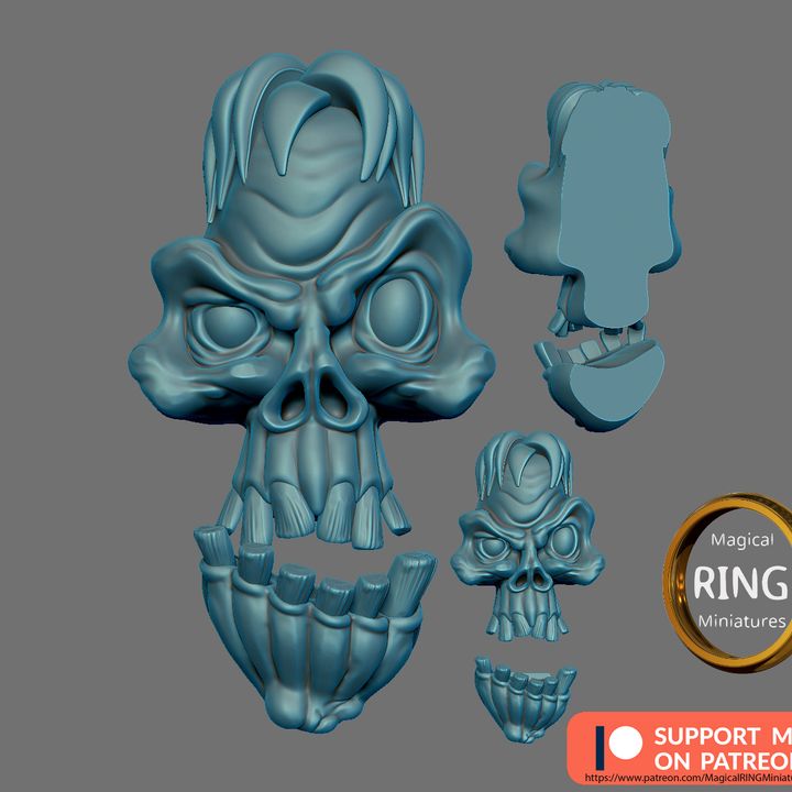 3D Printable Zombie wall decor by MagicalRingMiniatures