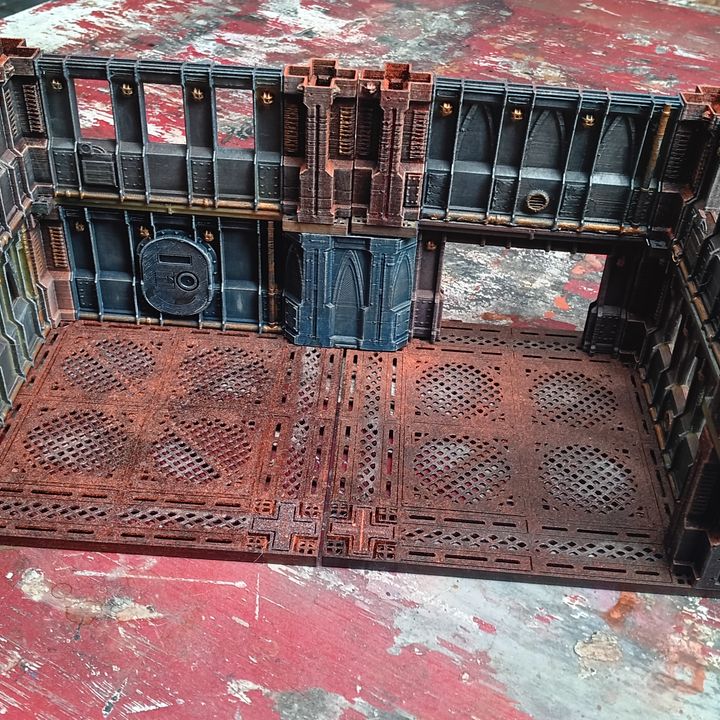 3D Printable ZM Industrial Underhive 1.0 - All-in-one Modular display ...