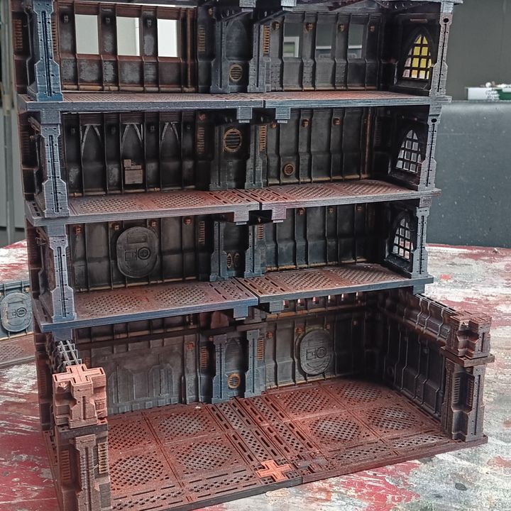 3D Printable ZM Industrial Underhive 1.0 - All-in-one Modular display ...