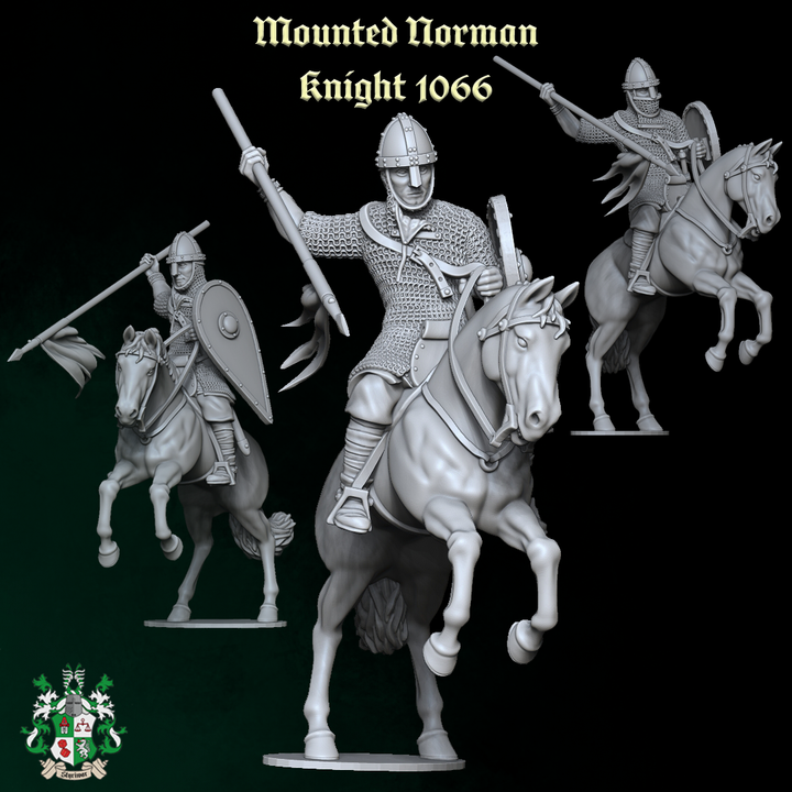 3D Printable Mounted Norman Knight 1066 by Styriwar
