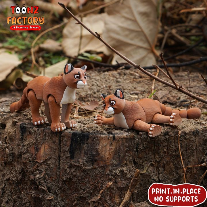 3D Printable Flexi Puma by Toonz Factory