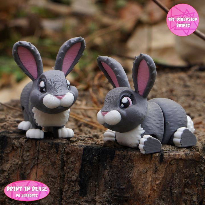 3D Printable Flexi Rabbit by TriDimensionPrints