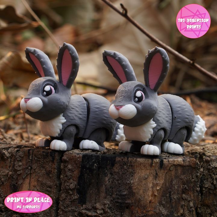 3D Printable Flexi Rabbit by TriDimensionPrints
