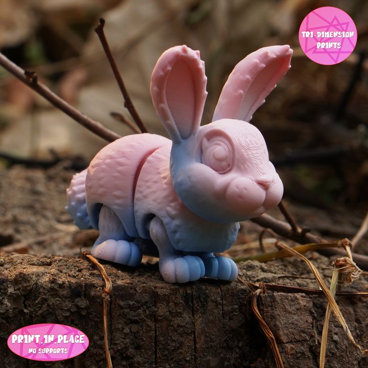 3D Printable Flexi Rabbit by TriDimensionPrints