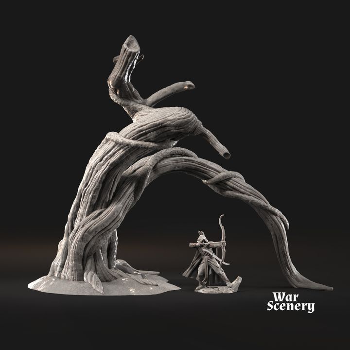 3D Printable Natural Elven Arch | Scenery by Davale Games