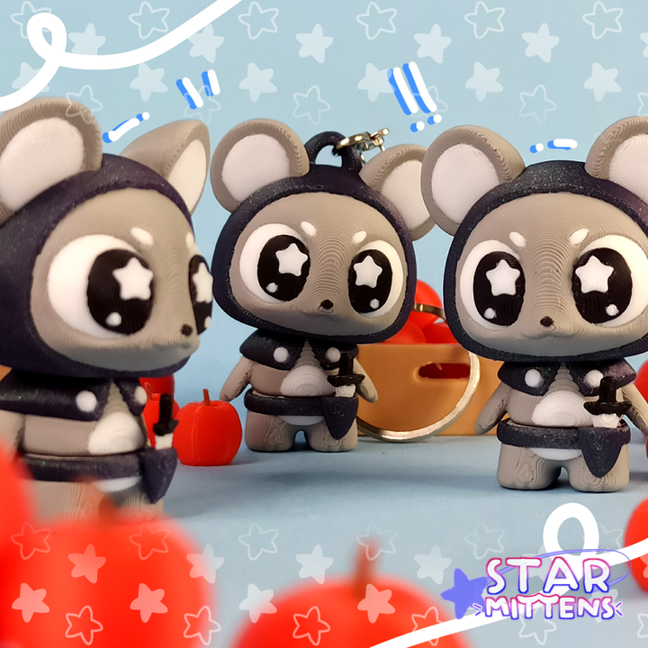 3D Printable Cute Flexi Mouse Thief by Star Mittens