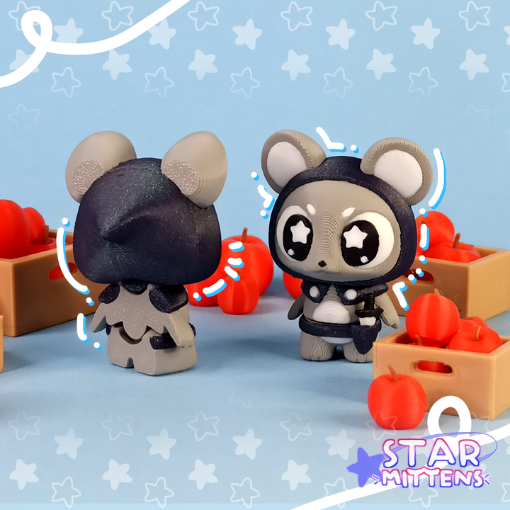 3D Printable Cute Flexi Mouse Thief by Star Mittens