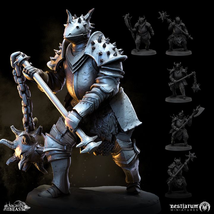 3D Printable Beastsworn Ravagers w. Great Weapons: Multipart Kit ...